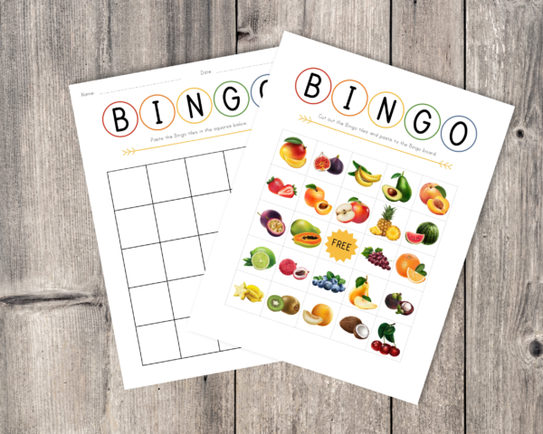 Printable Fruit Bingo Game